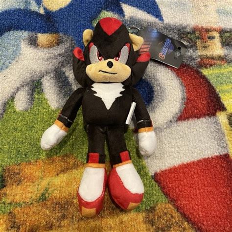 Sonic The Hedgehog 3 Movie Shadow Plush Toy Keychain Salesone 2025 6” Sega New 810065187215