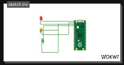 Traffic Light Wokwi Esp32 Stm32 Arduino Simulator
