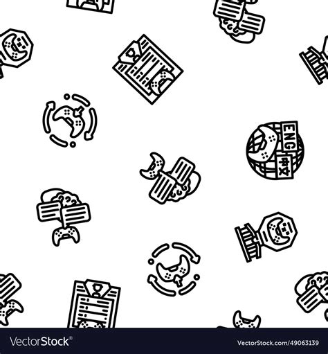 Game Development Software Seamless Pattern Vector Image