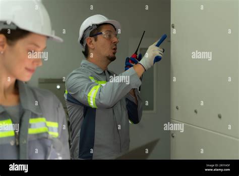 Electric Power Engineering Team Inspecting System Of A Large Solar Electric Power Engineering Team Inspecting System Of A Large Solar