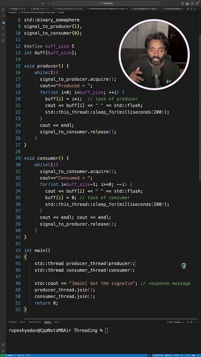 Produce And Consumer In C Multithreading Cppprogramming Youtube