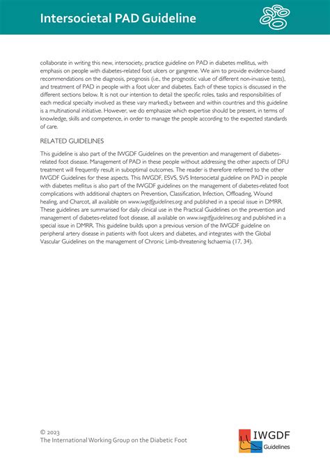 Iwgdf 2023 05 Pad Guidelinepdf
