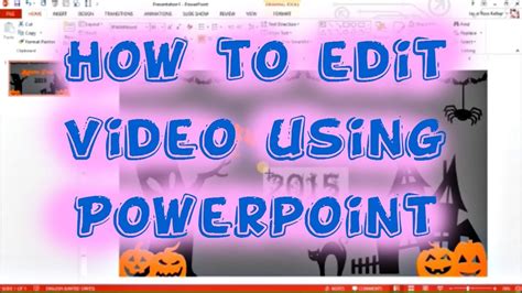 How To Edit Video Using Powerpoint YouTube