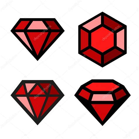 how to draw a ruby gem step by step