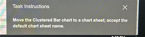Solved Task Instructionsmove The Clustered Bar Chart To A