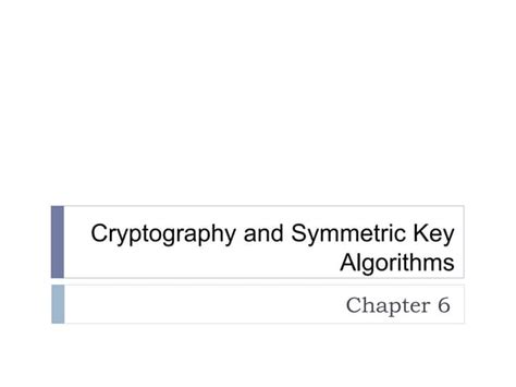 Cryptography Chap6pptx Computer Networking Computing
