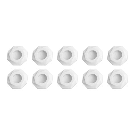 Pcs Sink Overflow Covers With Built In Closing Valve Bath Overflow Cover Deco White Smile