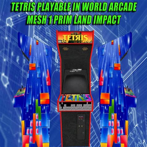 Second Life Marketplace Tetris Arcade Machine Boxed
