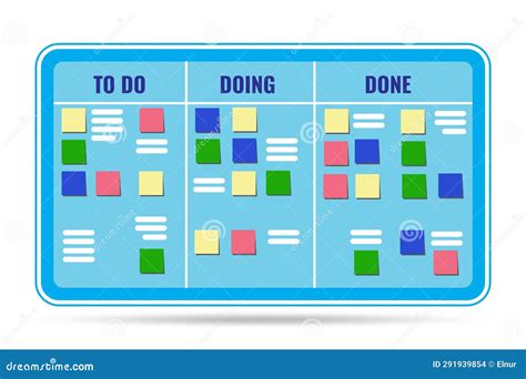 Agile Kanban Project Icon Gray Vector Graphics Stock Photography