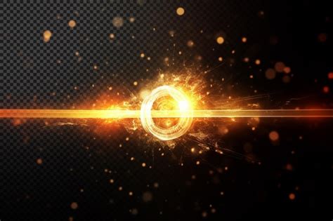 Premium PSD Abstract Lighting Particles On Transparent Background