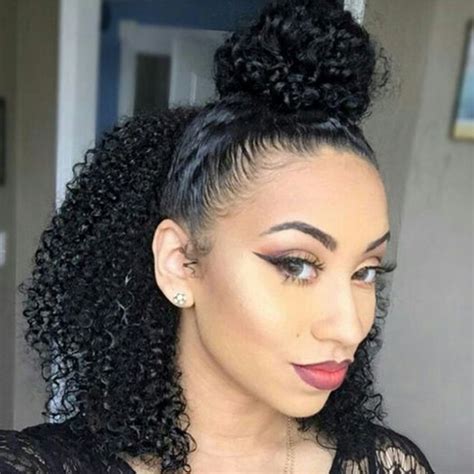 Kinky Curly Brazilian Virgin Hair Clip In Human Hair Extensions Natural Color Rosaqueenhair