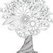 Digital Product Adult Colouring In Tree And Plant Pages Etsy
