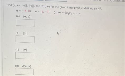 Solved Find Uvuv ﻿and Duv ﻿for The Given