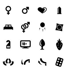 Sexual Position Icons Sex Positioning Royalty Free Vector
