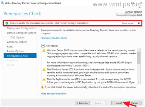 how to install a secondary domain controller in active directory
