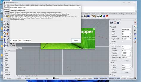 Error Opening Grasshopper Grasshopper Mcneel Forum