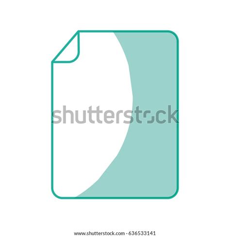 Sheet Paper Bent Corner Stock Vector Royalty Free 636533141
