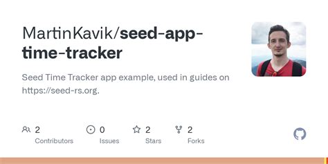 GitHub MartinKavik Seed App Time Tracker Seed Time Tracker App Example Used In Guides On