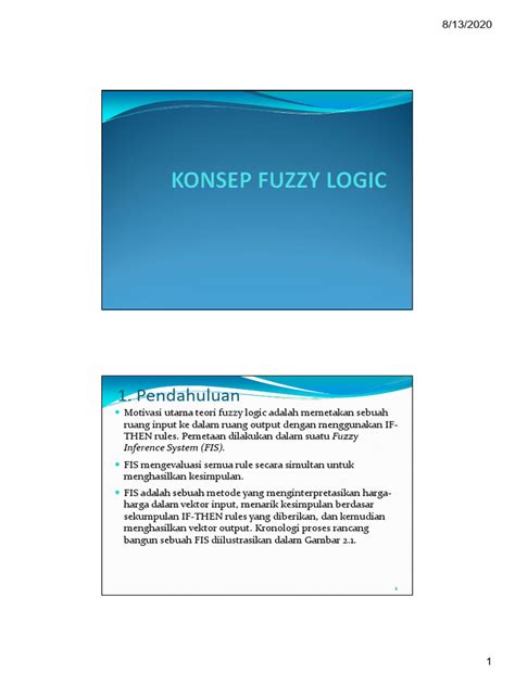 Microsoft Powerpoint 06 Konsep Fuzzy Logic Modif Pdf Metode