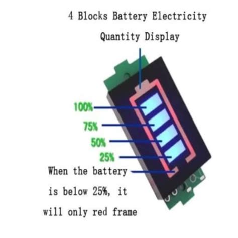 Buy Lithium Battery 1s To 8s Capacity Charge Level Indicator Module