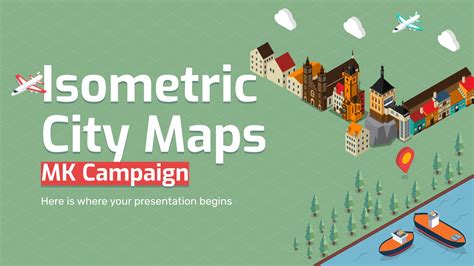 Isometric City Maps MK Campaign Google Slides PPT