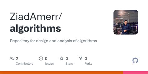 Github Ziadamerralgorithms Repository For Design And Analysis Of
