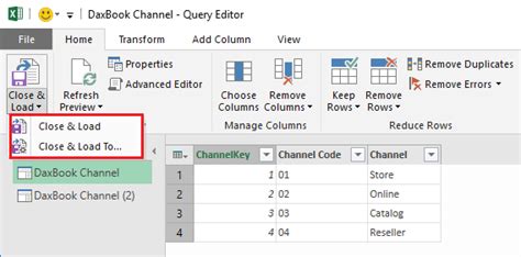 Power query cómo crear una tabla solo a partir de conexiones PowerBI