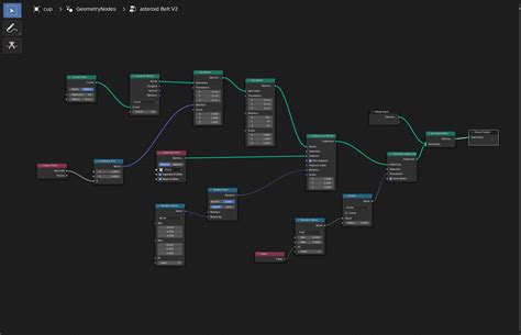 Distance Between Revolving Asteroids Geometry Nodes Basics And Interface Blender Artists