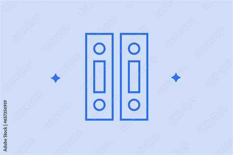 Document Folder Illustration In Flat Style Design Vector Illustration Stock Illustration