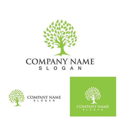 Tree Green Leaf Logo And Symbol Stock Vector Illustration Of Vector Organic