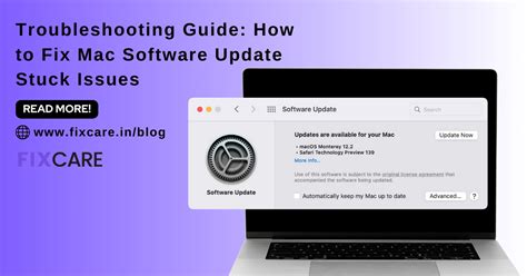Troubleshooting Guide How To Fix Mac Software Update Stuck Issues Fixcare Blogs