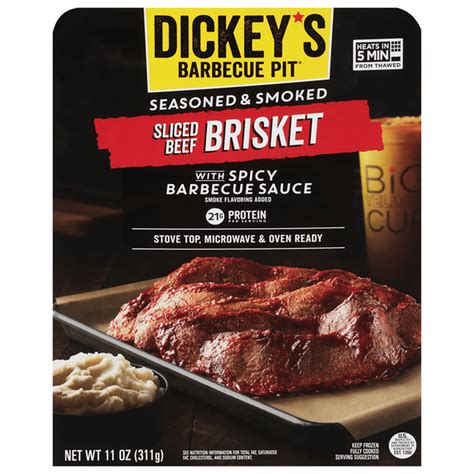 Dickeys Barbecue Pit Sliced Beef Brisket With Spicy Barbecue Sauce