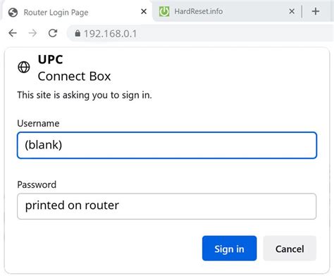 Upc Connect Box Factory Password How To