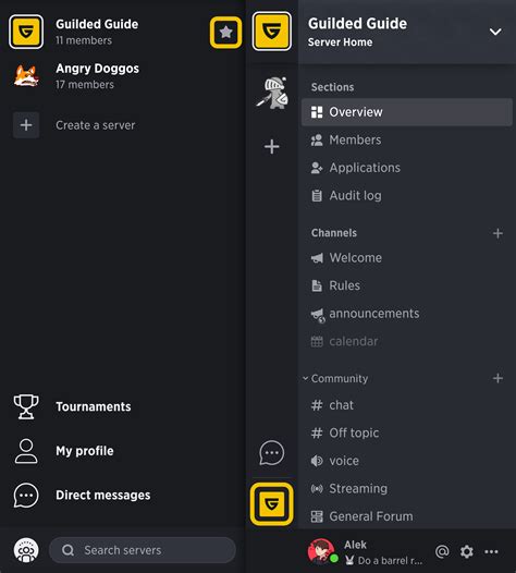 User Interface Guilded