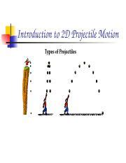 Understanding D Projectile Motion Key Concepts And Formulas Course Hero