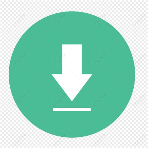 라운드 다운로드 아이콘 Png 일러스트 무료 다운로드 Lovepik