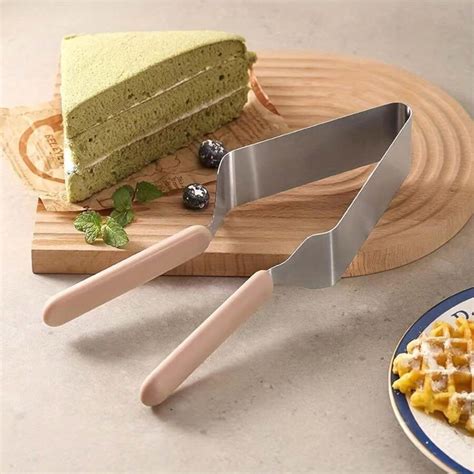 Durable Stainless Steel Cake Slicer With Lifter Easy Baking Tool