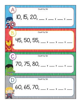 Skip Count By S S S Number Line Fill In By Mr OB TpT