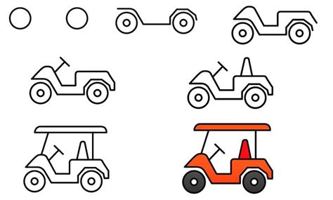 How To Draw A Golf Cart In 7 Easy Steps 1 Golf Carts Golf Cart Seats