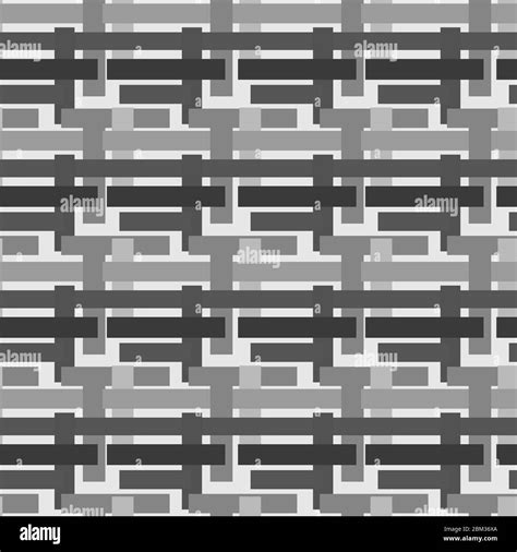 Abstract Pattern Of Intertwined Stripes Endless Canvas Seamless Texture Square Monochrome