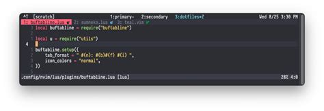 Github Jose Elias Alvarezbuftablinenvim A Low Config Minimalistic