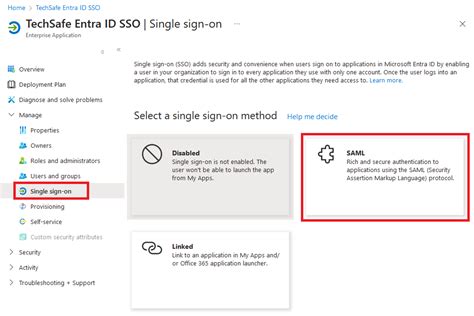 Sso Setup Guide Techsafe
