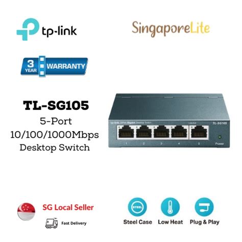 TP LINK TL SG Five Port TL SG Eight Port Gigabit Network Switch Plug Play Steel Case