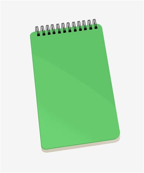 Notepads Clipart Transparent PNG Hd Green Office Notepad Notepad Record Office Supplies PNG