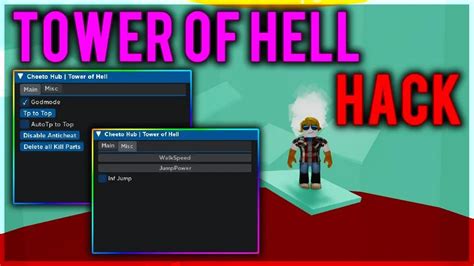 roblox tower of hell script hack gui 🔥 admin god mode autofarm and more