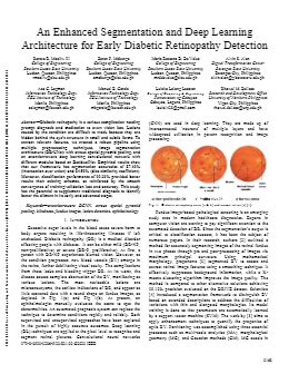 An Enhanced Segmentation And Deep Learning Architecture For Early Diabetic Retinopathy Detection