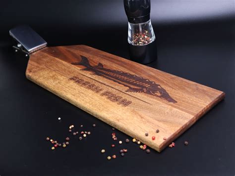 Fish Clamp Cutting Board Walnut Fish Cutting Board Fishman Board