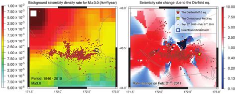A Distribution Of The Background Seismicity Density Rate For M ≥ 30