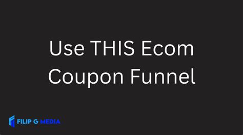 use this ecom coupon funnel
