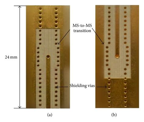 Fabricated Circuit Of The MS To MS Transition A Top View B Bottom Download Scientific